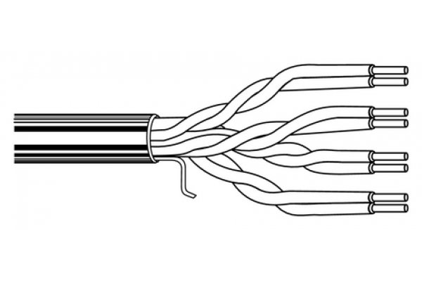 BELDEN CAT5E U / UTP 305M BLAUW TREKDOOS