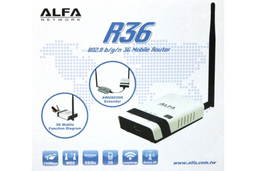 ALFA NETWORK WIFI ROUTER R36A WPS