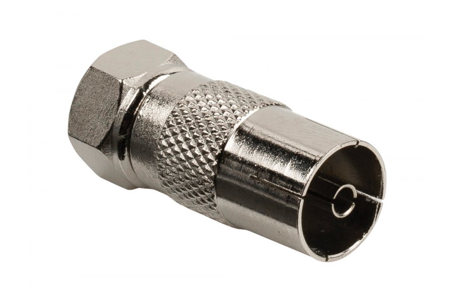F CONNECTOR MALE NAAR COAX FEMALE